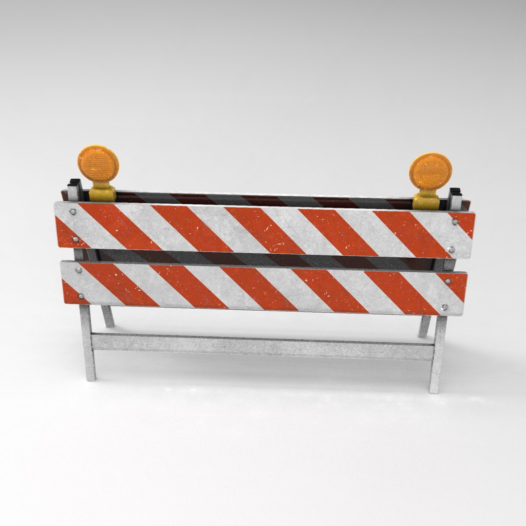 Construction Barrier 3D - TurboSquid 2138950