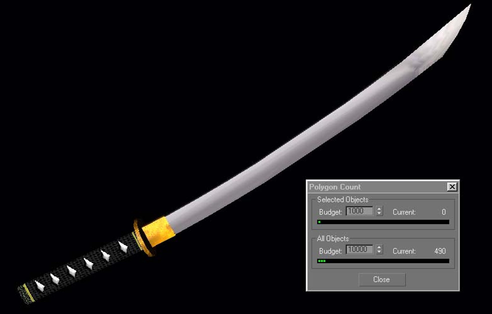 3d Model Samurai Sword