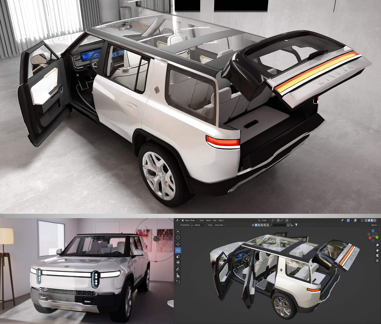 modelo 3d RIVIAN R1S - TurboSquid 2222710