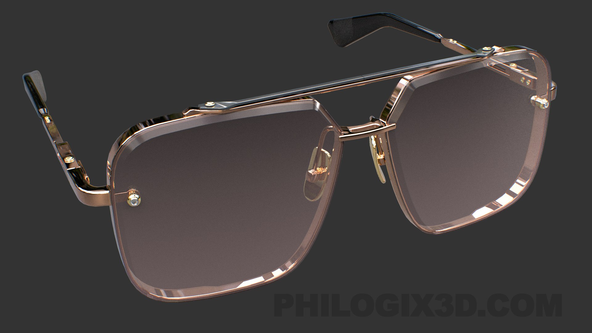 ModelDITA MACH SIX Sunglasses Men 3D Model - TurboSquid 2379272