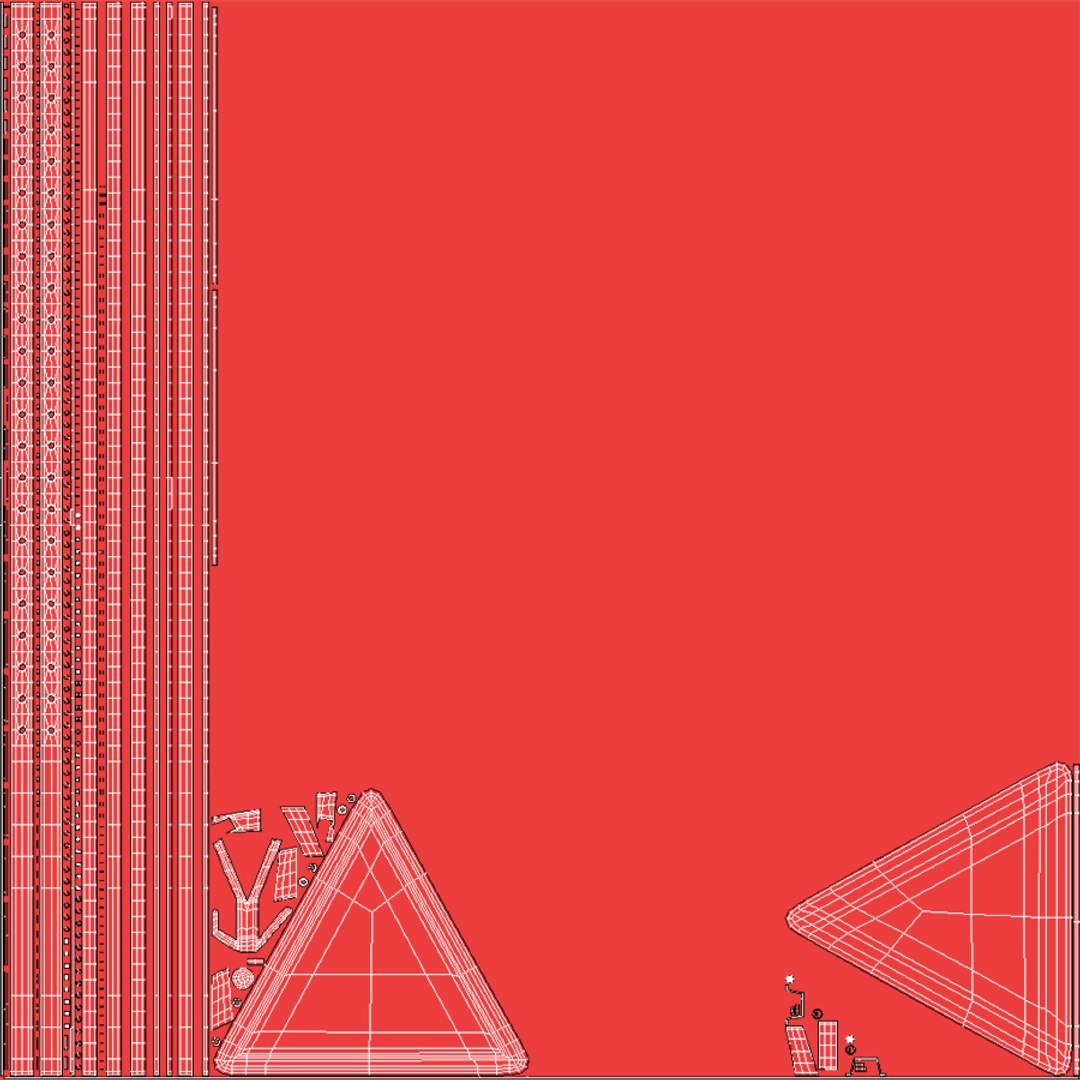 3D Crosswalk Road Sign Pole - TurboSquid 2039570