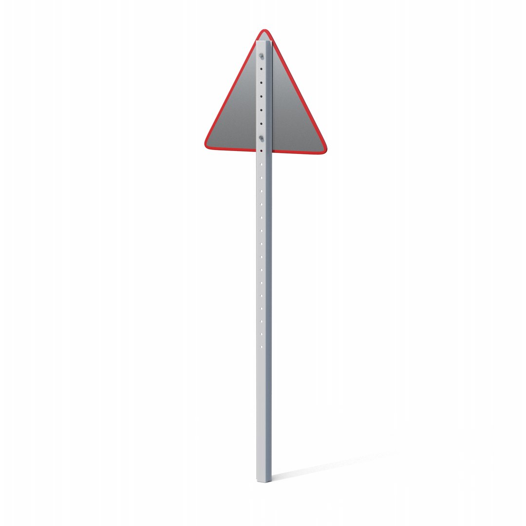 3D Crosswalk Road Sign Pole - TurboSquid 2039570