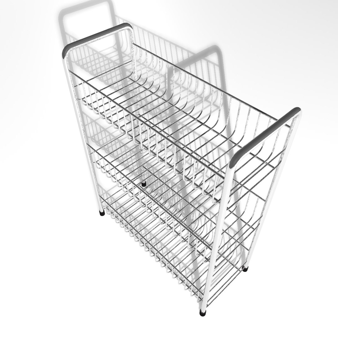 chrome food stand 3d model