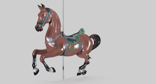 3D carousel horse model - TurboSquid 1274530
