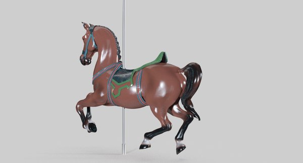 3D carousel horse model - TurboSquid 1274530