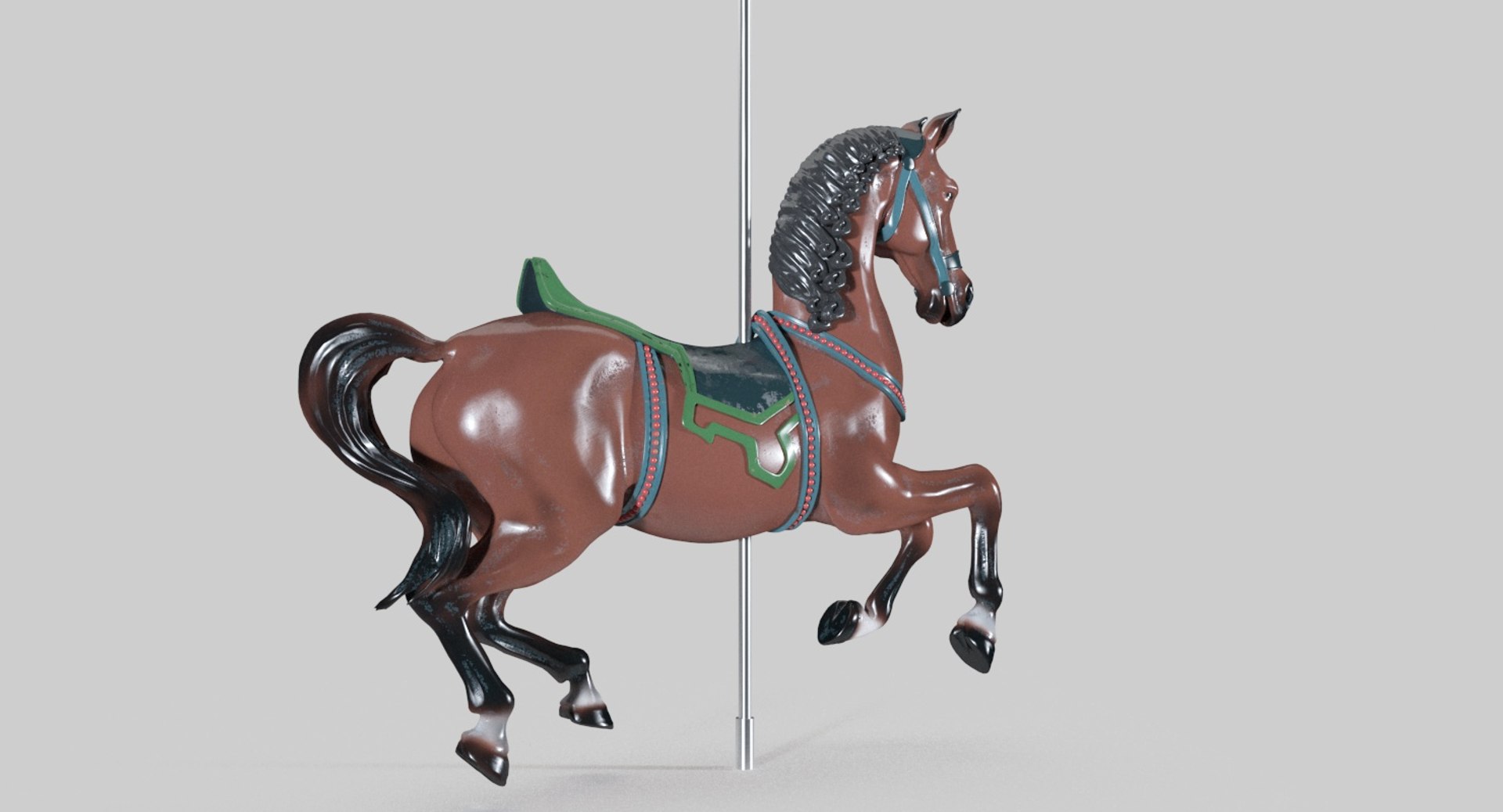 3D Carousel Horse Model - TurboSquid 1274530