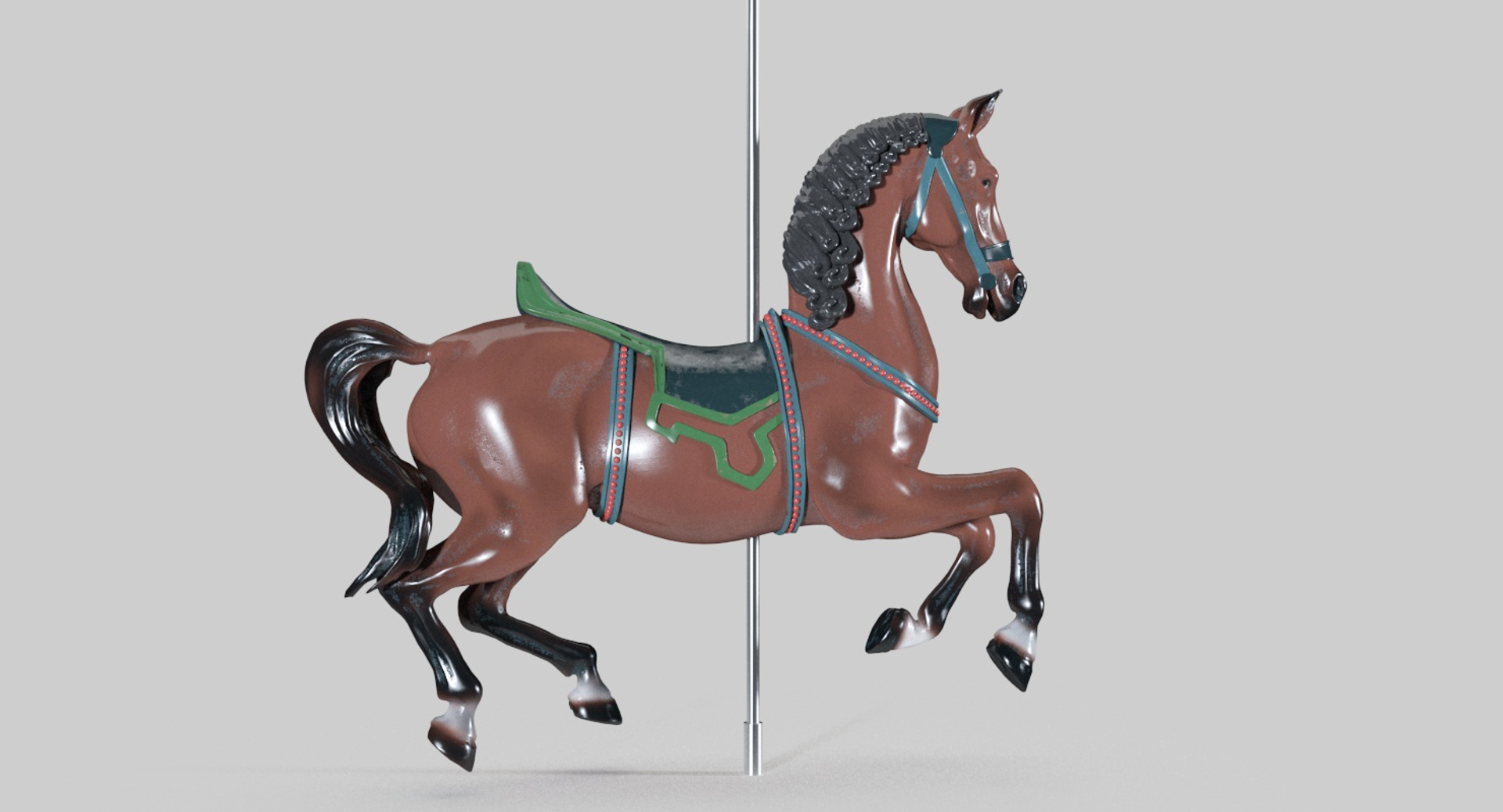 3D Carousel Horse Model - TurboSquid 1274530