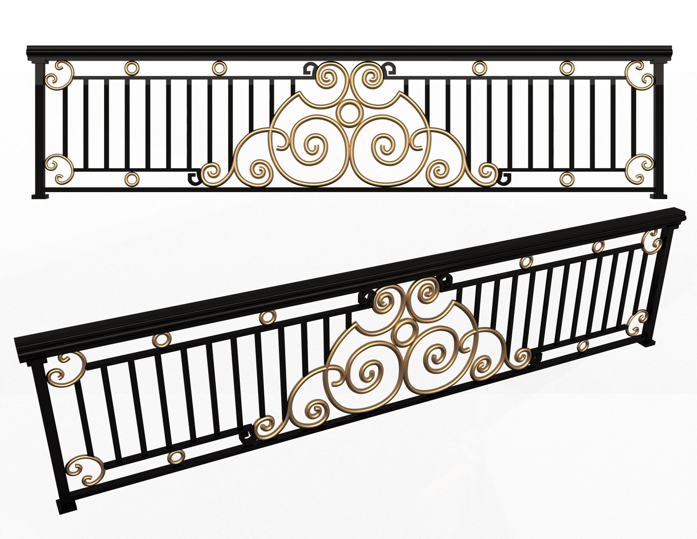 3D Railing Balcony and Footbridge Collection - TurboSquid 1866864