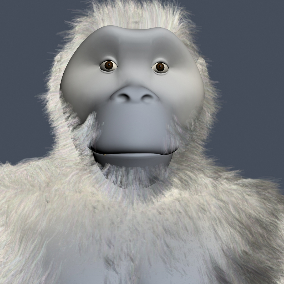 3d yeti character rigged