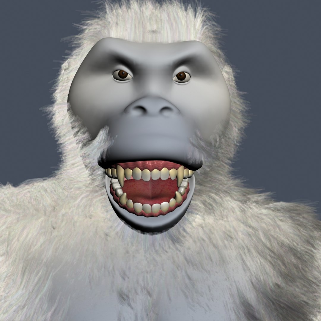 3d Yeti Character Rigged