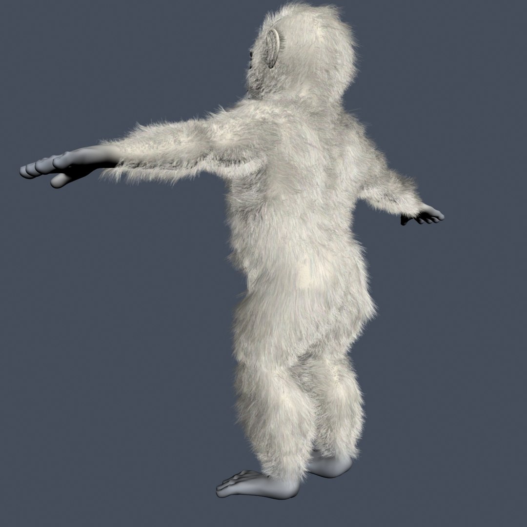 3d Yeti Character Rigged