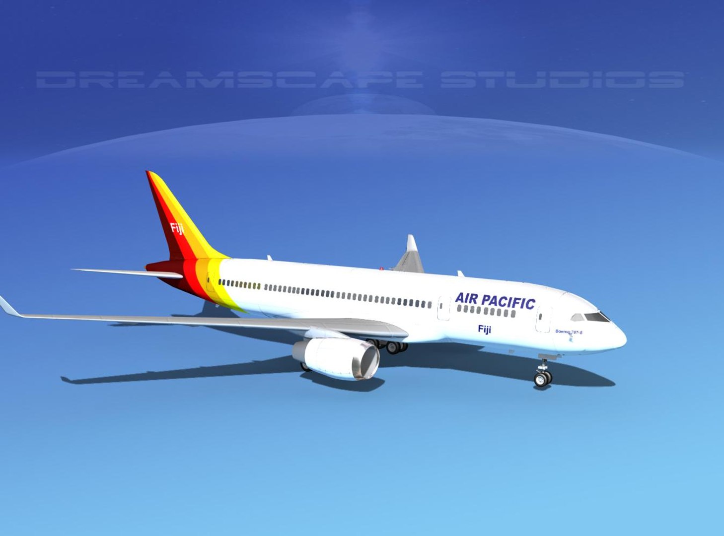 Airline Boeing 787-8 787 3d Max