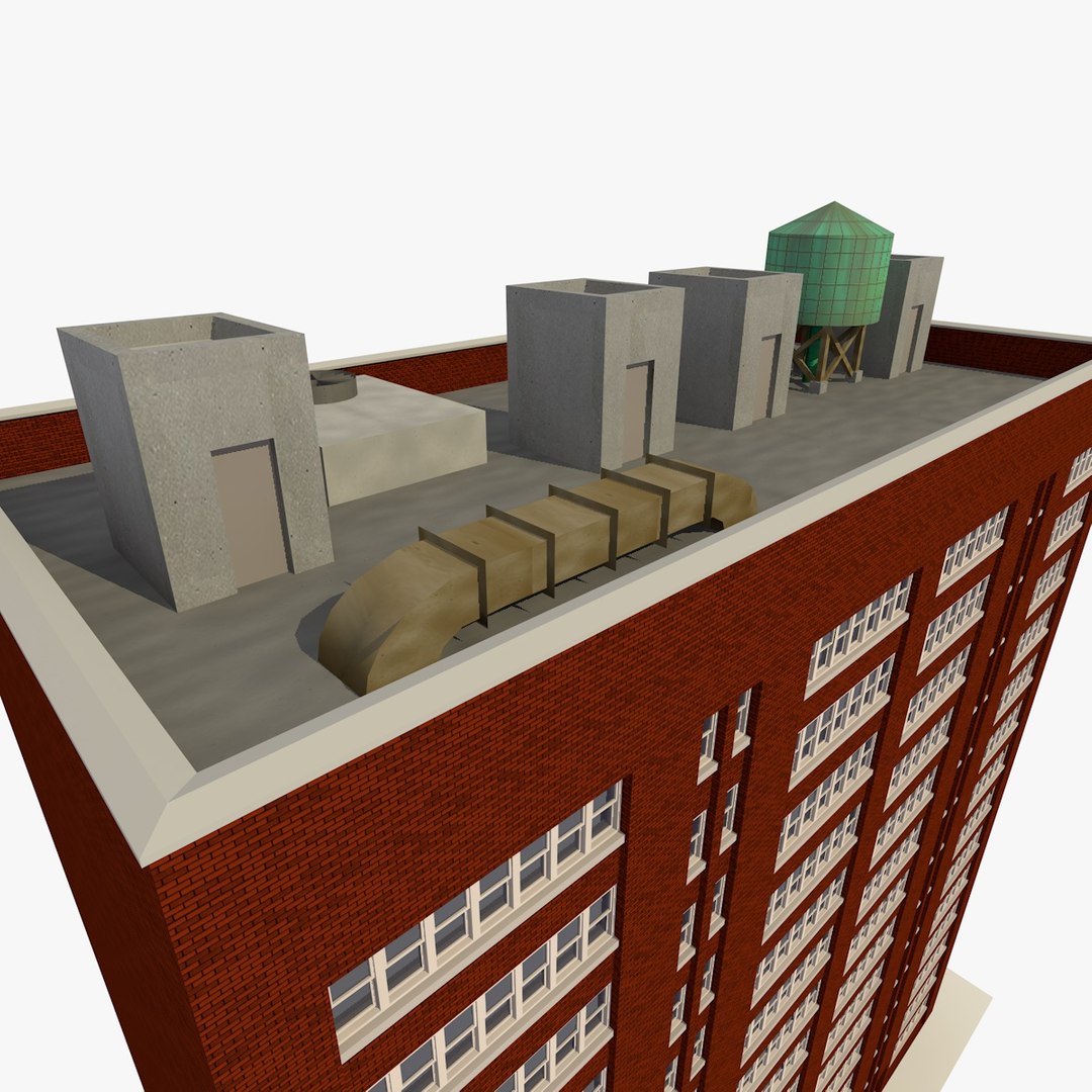 3d Model Of Skyscraper Apartments Offices