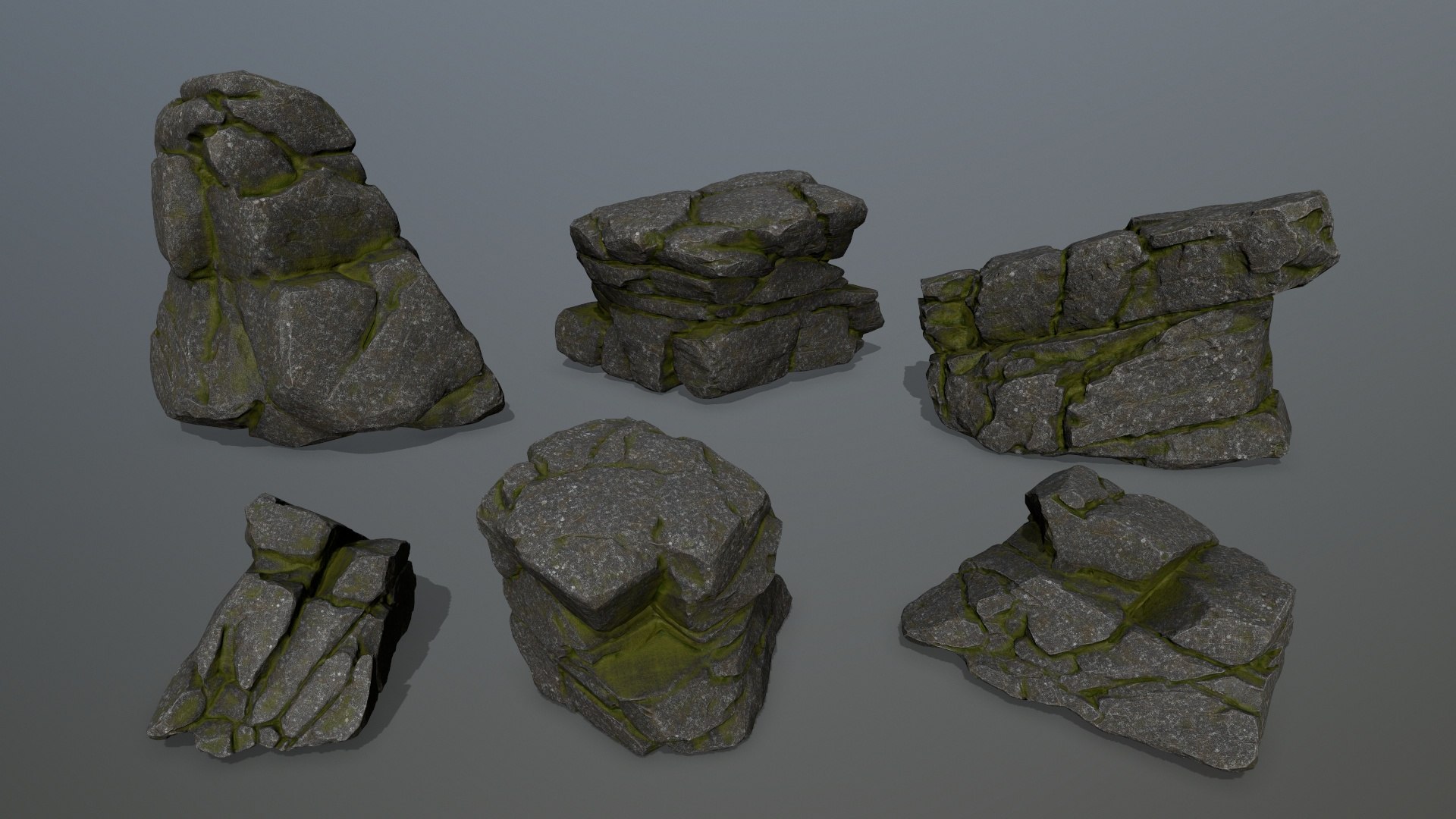 3D Rock Set 01 - TurboSquid 1731477