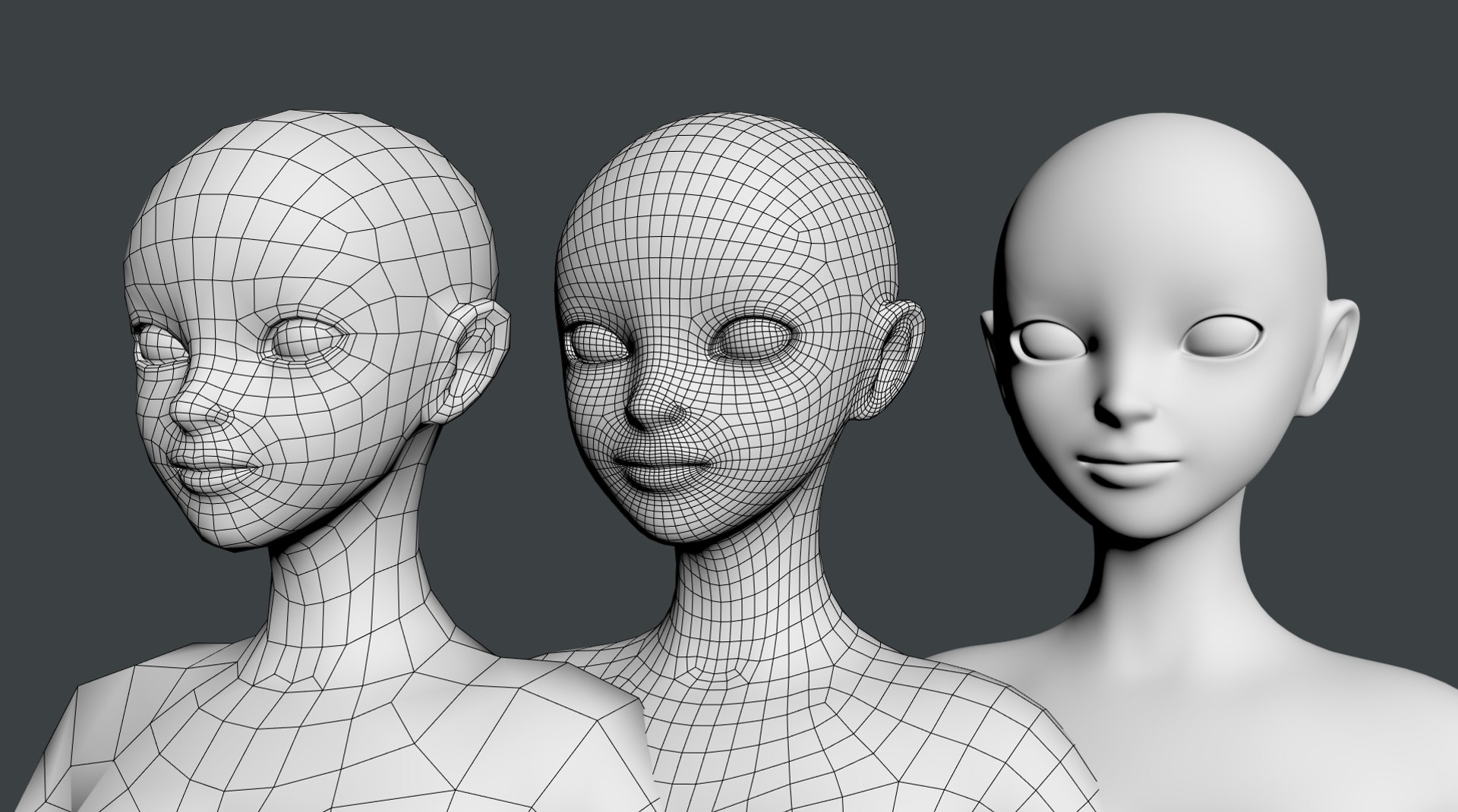 Stylized Female 02 Fine Shape Mesh 3D - TurboSquid 2099585