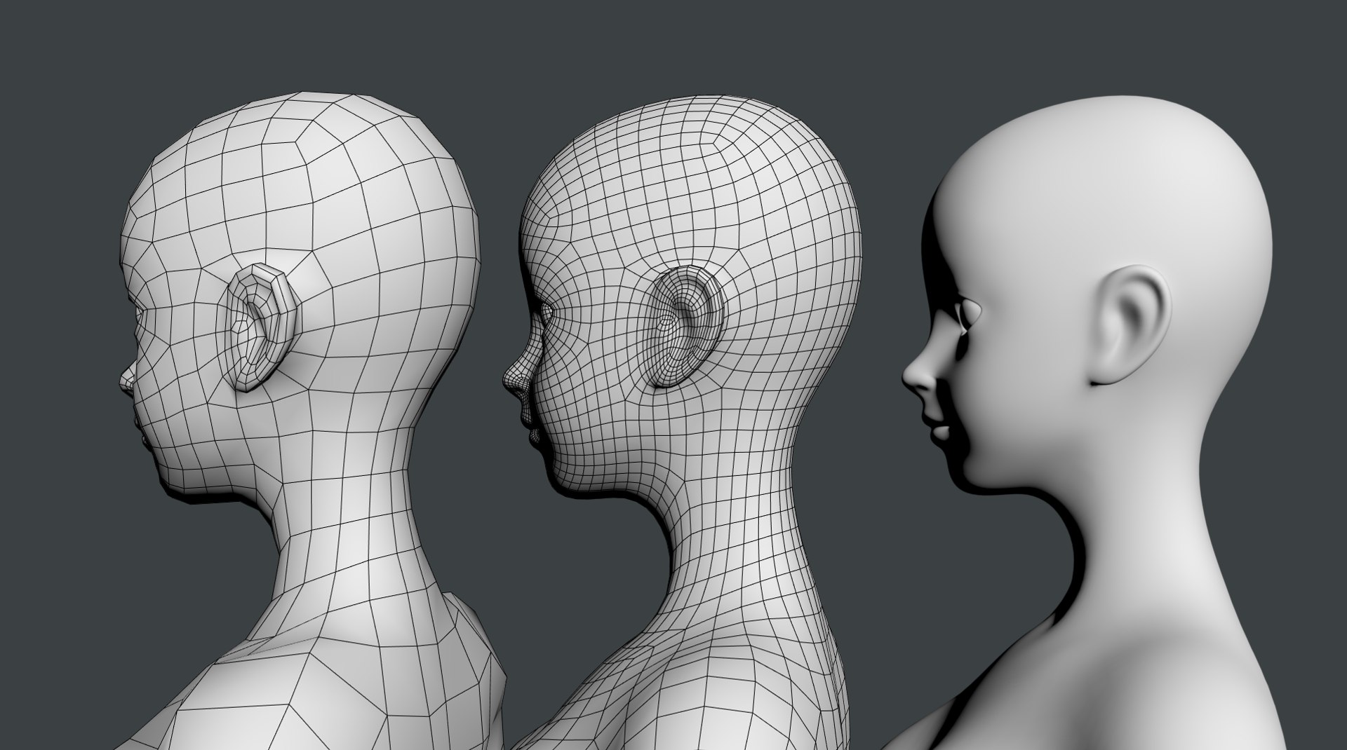 Stylized Female 02 Fine Shape Mesh 3D - TurboSquid 2099585