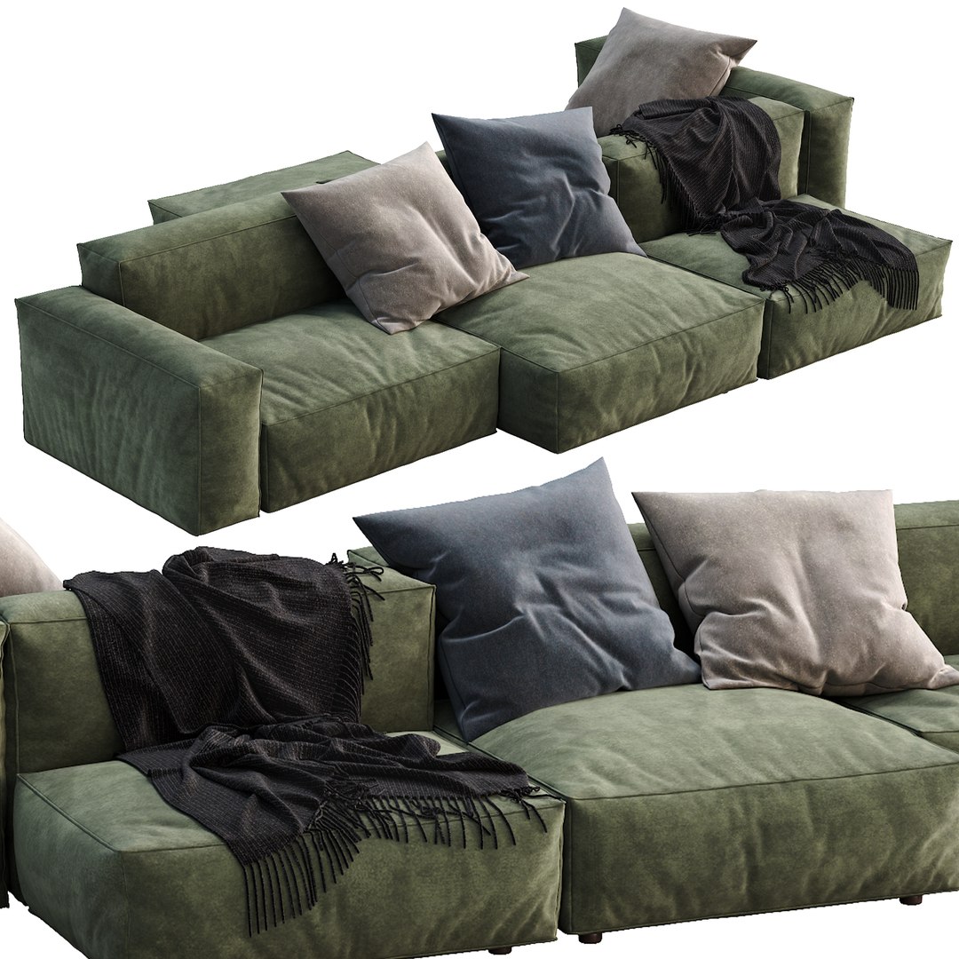 Flexteam sofa reef 3D model - TurboSquid 1568765