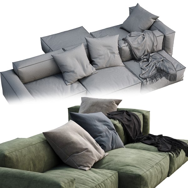 Flexteam sofa reef 3D model - TurboSquid 1568765