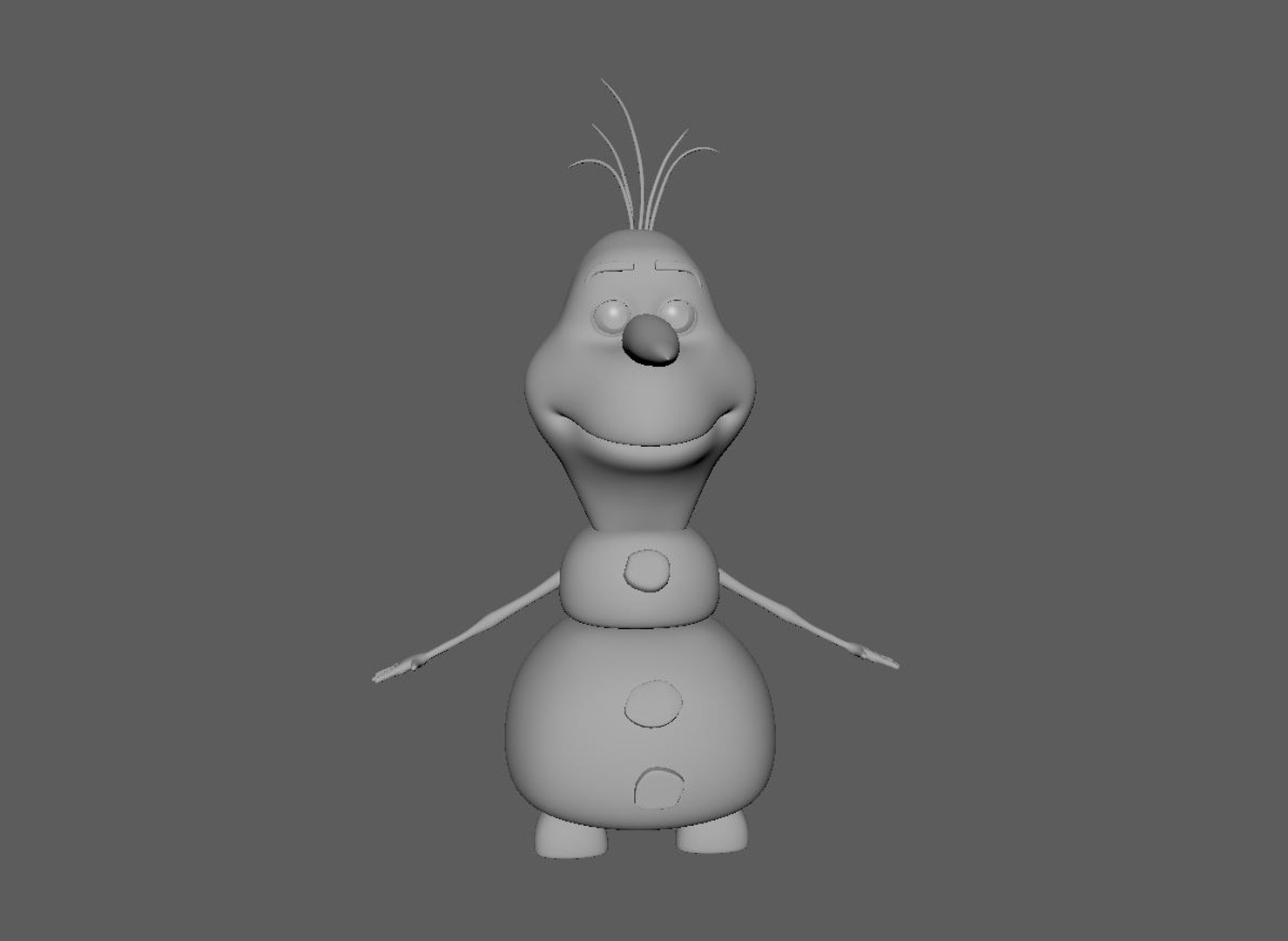 Olaf Snowman 3D - TurboSquid 1803590