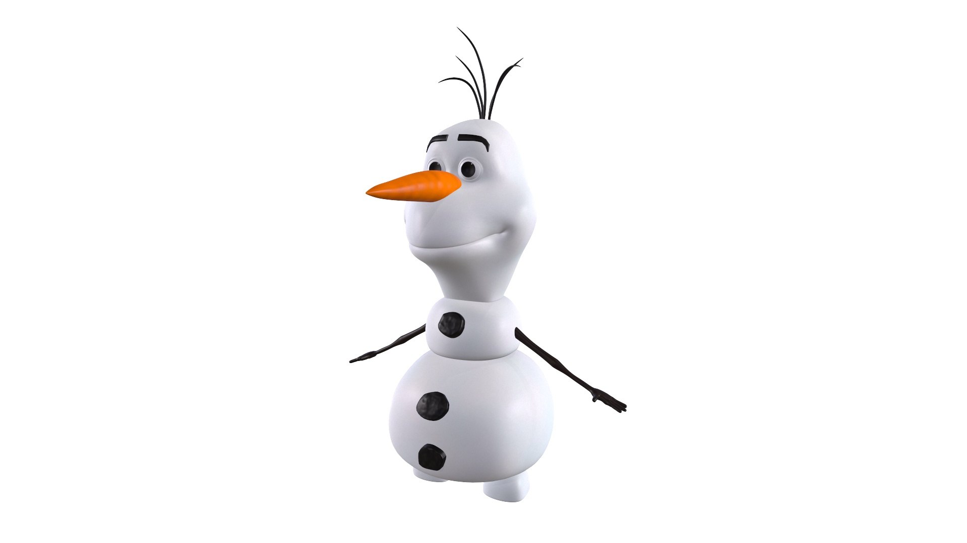 Olaf Snowman 3D - TurboSquid 1803590