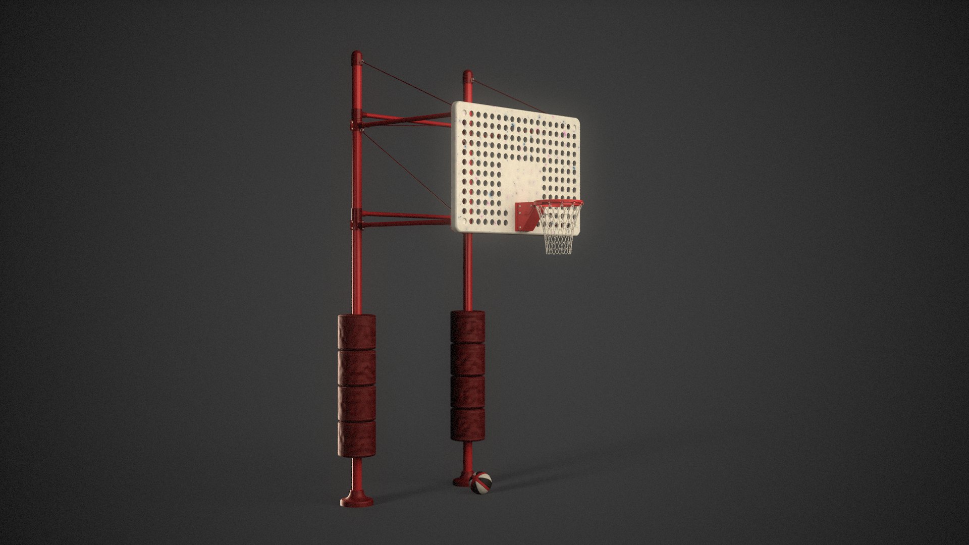 Basketball Hoop 3D Model - TurboSquid 2350950