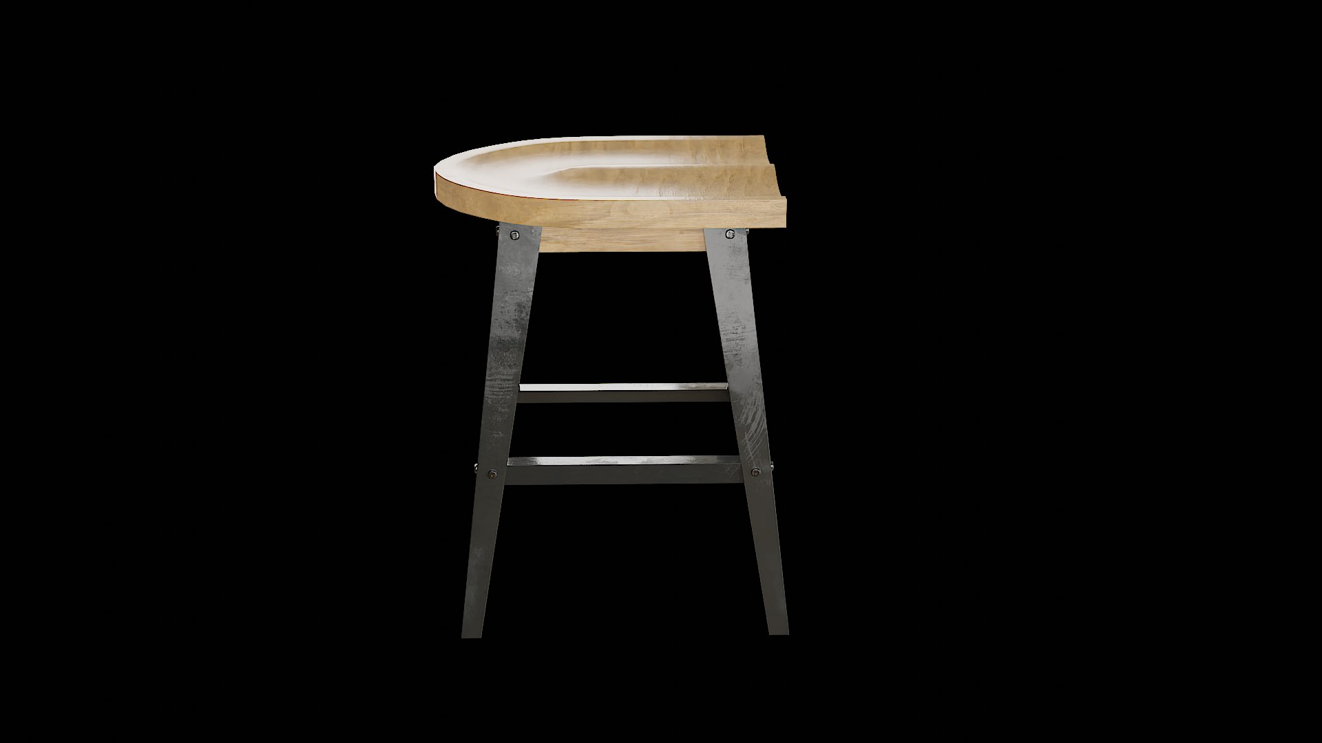 3D Bar Chair Model - TurboSquid 1542776