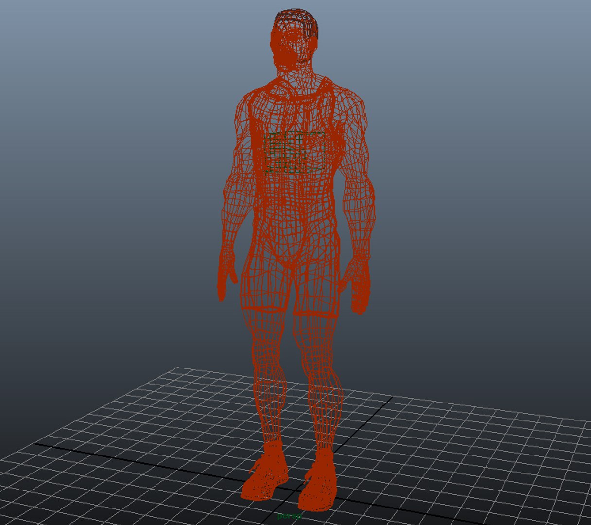 3d Model Athlete Rigged Run Animation