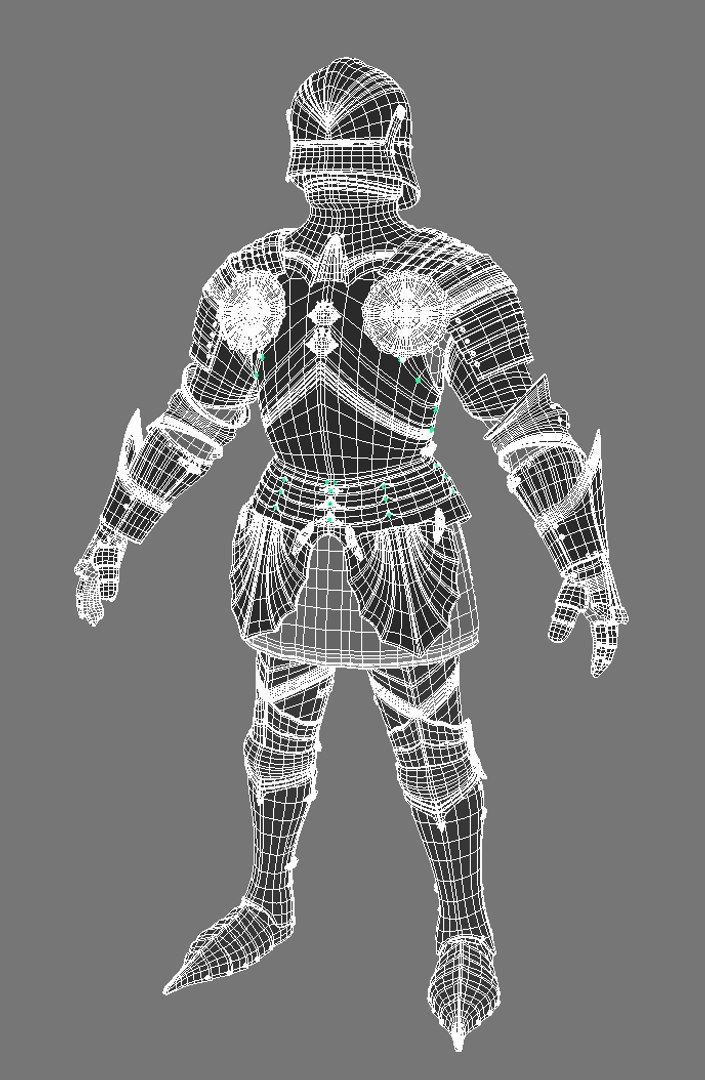 Heavy Armored Knight Armour 3d Model