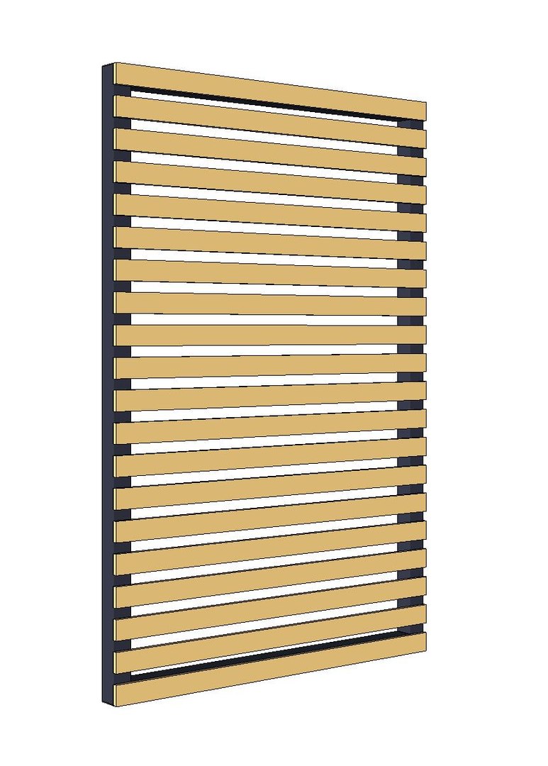 3d Model Contemporary Solar Shading Screen