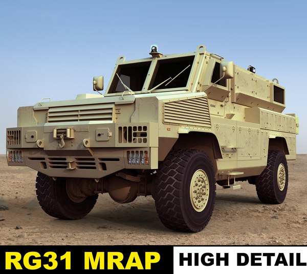 3d model of uk ridgeback resistant vehicle