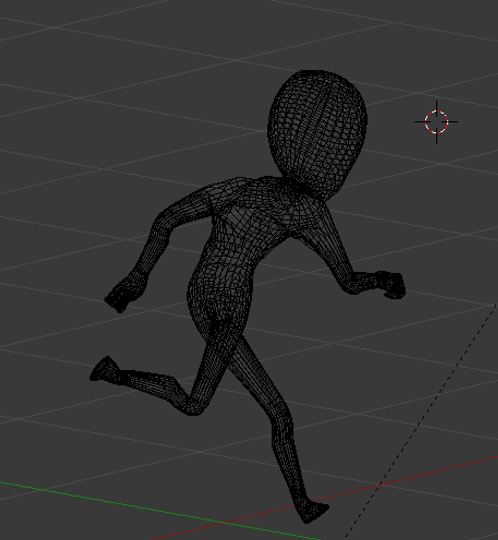 Base Mesh Animate Run Blend