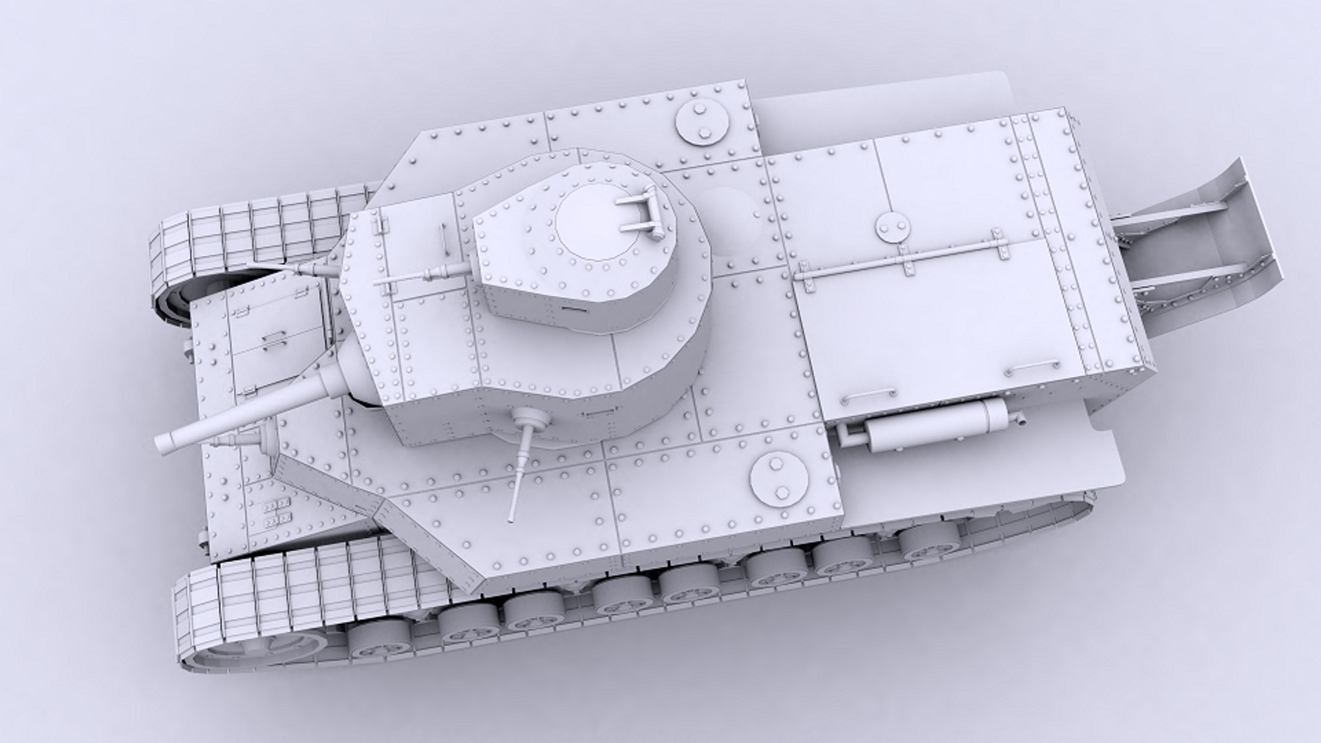 3D Model T-24 Tank - TurboSquid 1255710