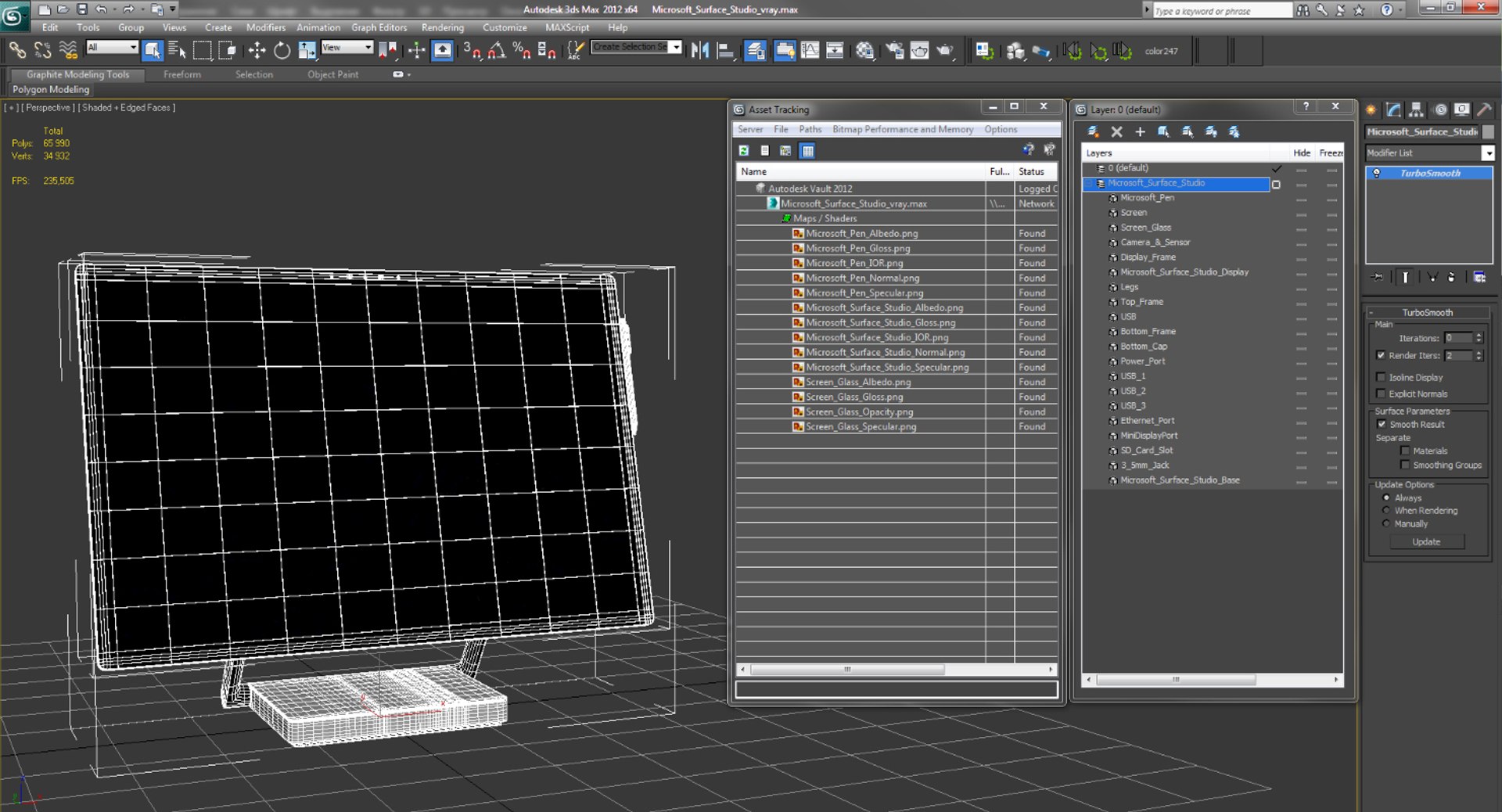 Microsoft Surface Studio Model - TurboSquid 1242858