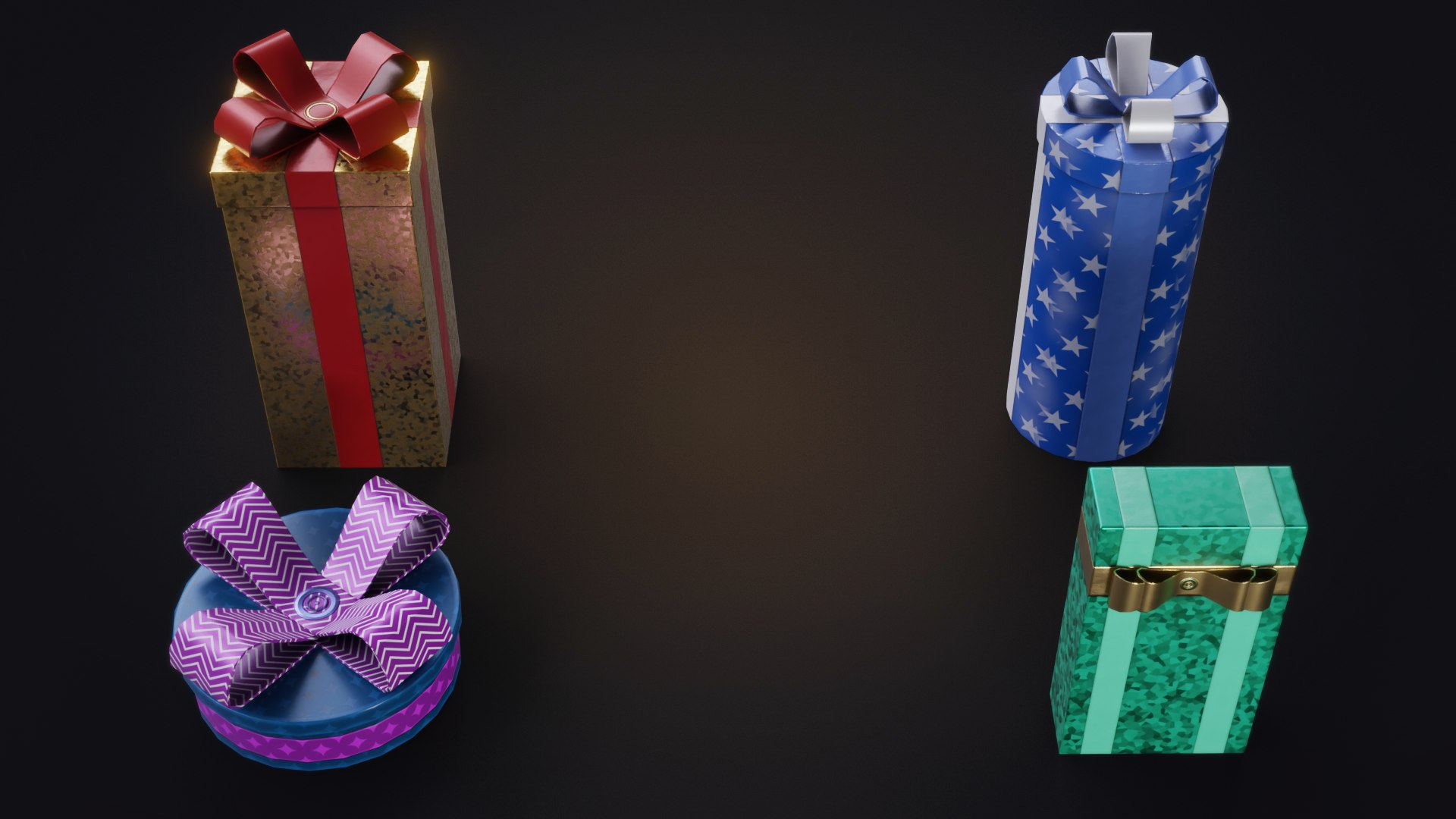 3D Christmas Gifts - TurboSquid 1643134