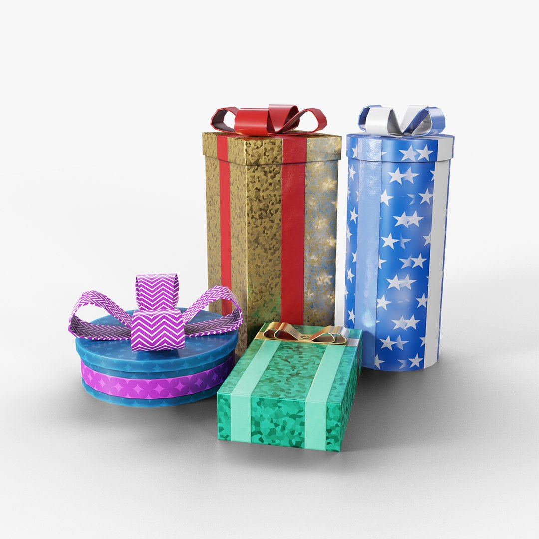3D Christmas Gifts - TurboSquid 1643134