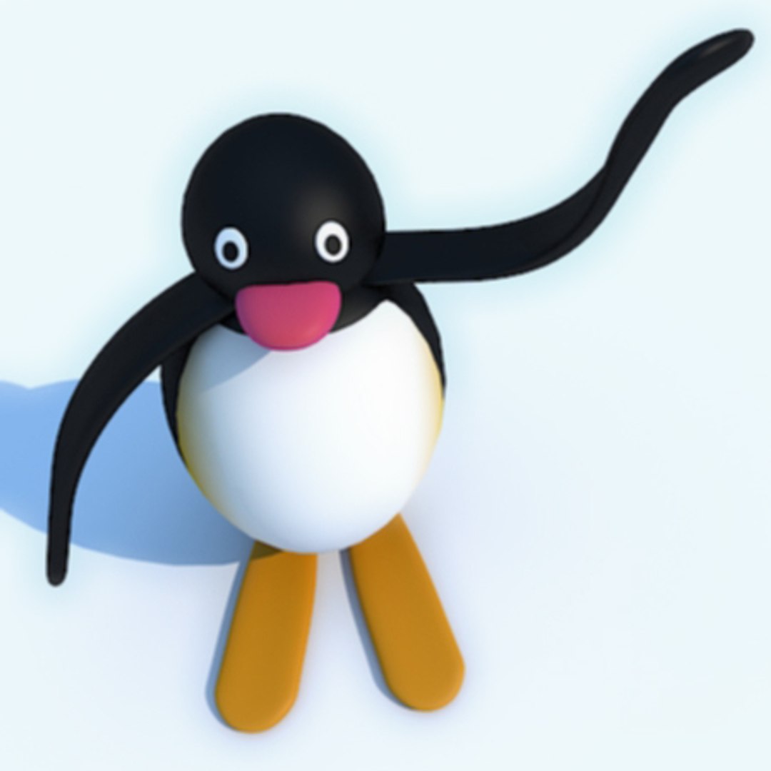 Pingu Penguin Cartoon 3d Model