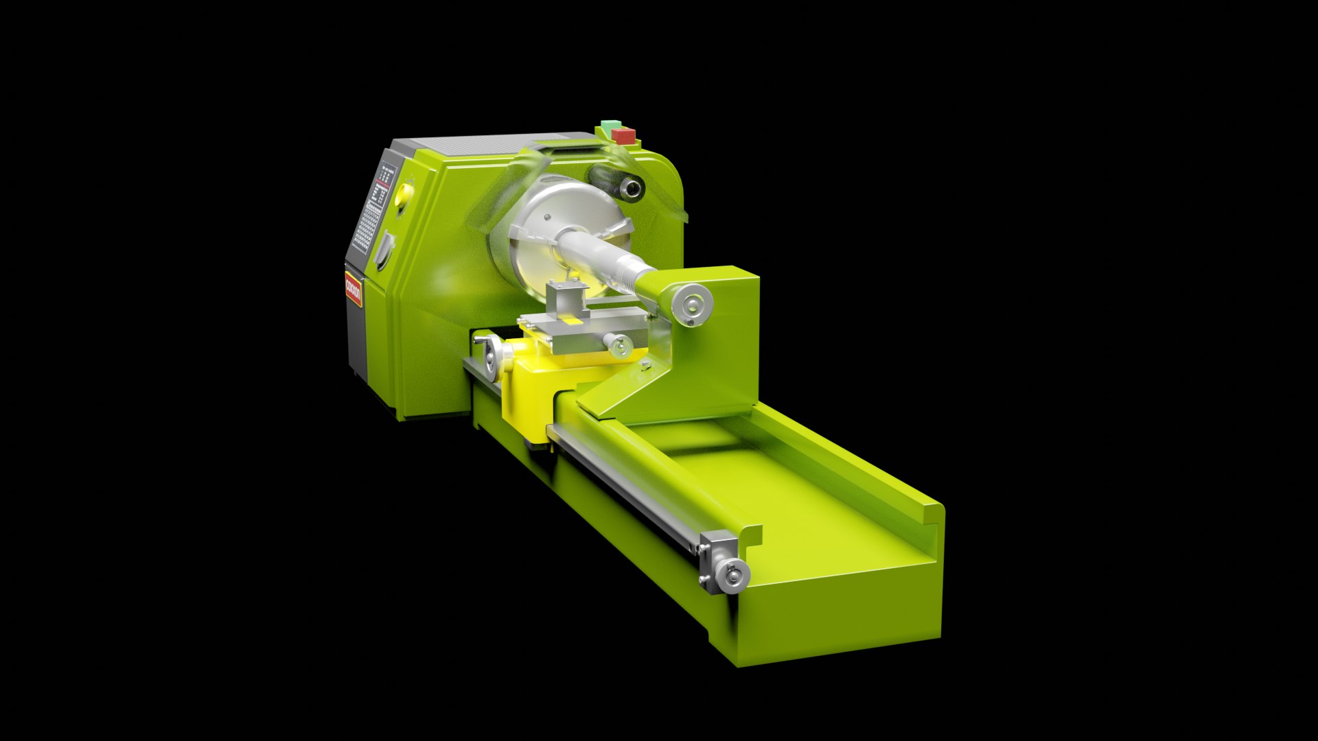 Lathe 3D Model - TurboSquid 2021456