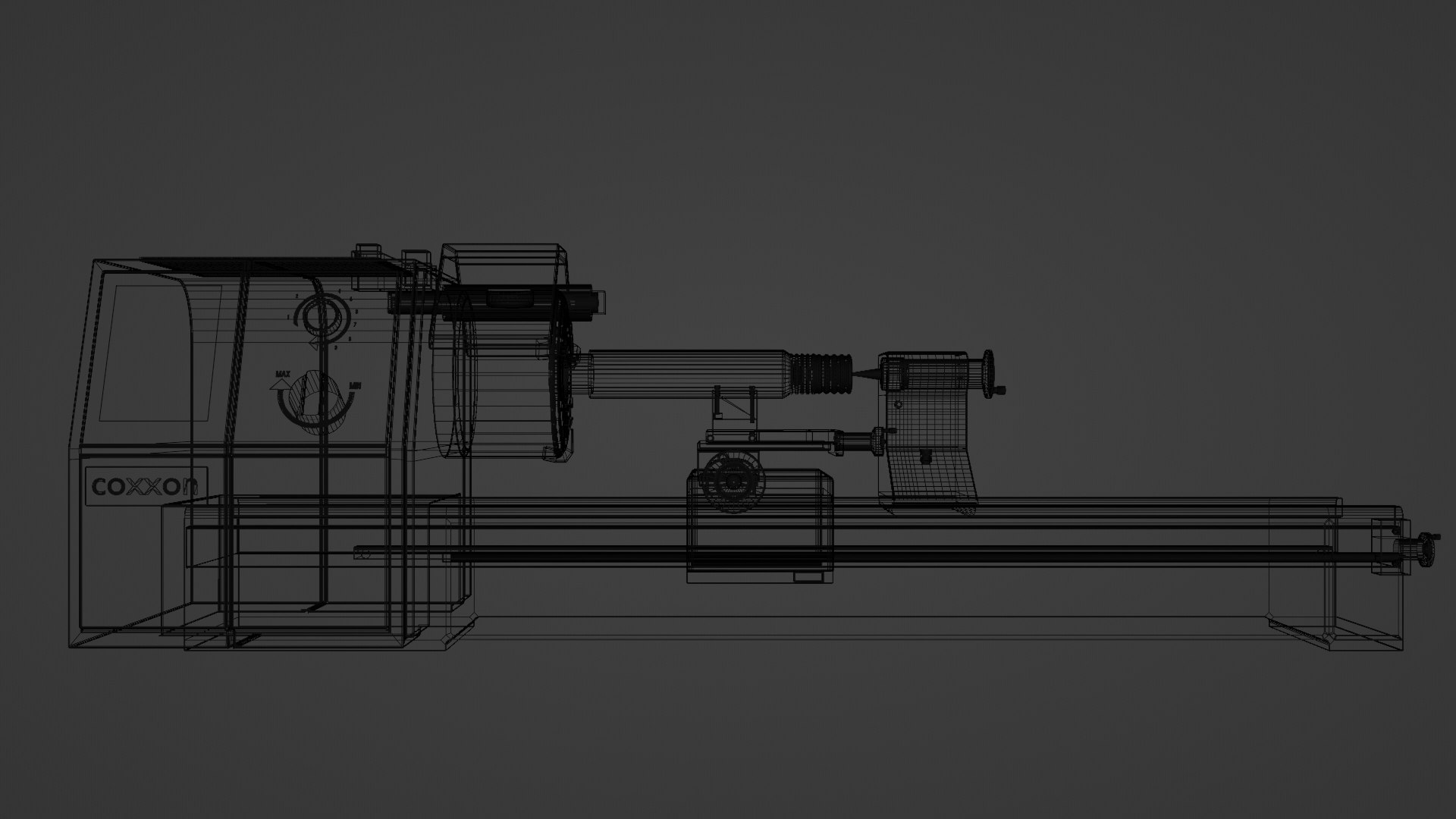 Lathe 3D Model - TurboSquid 2021456