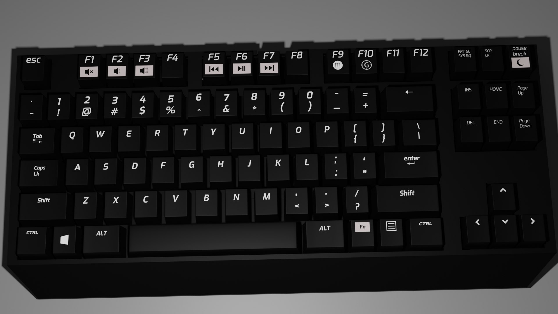 3D PC Keyboard Model - TurboSquid 1734223