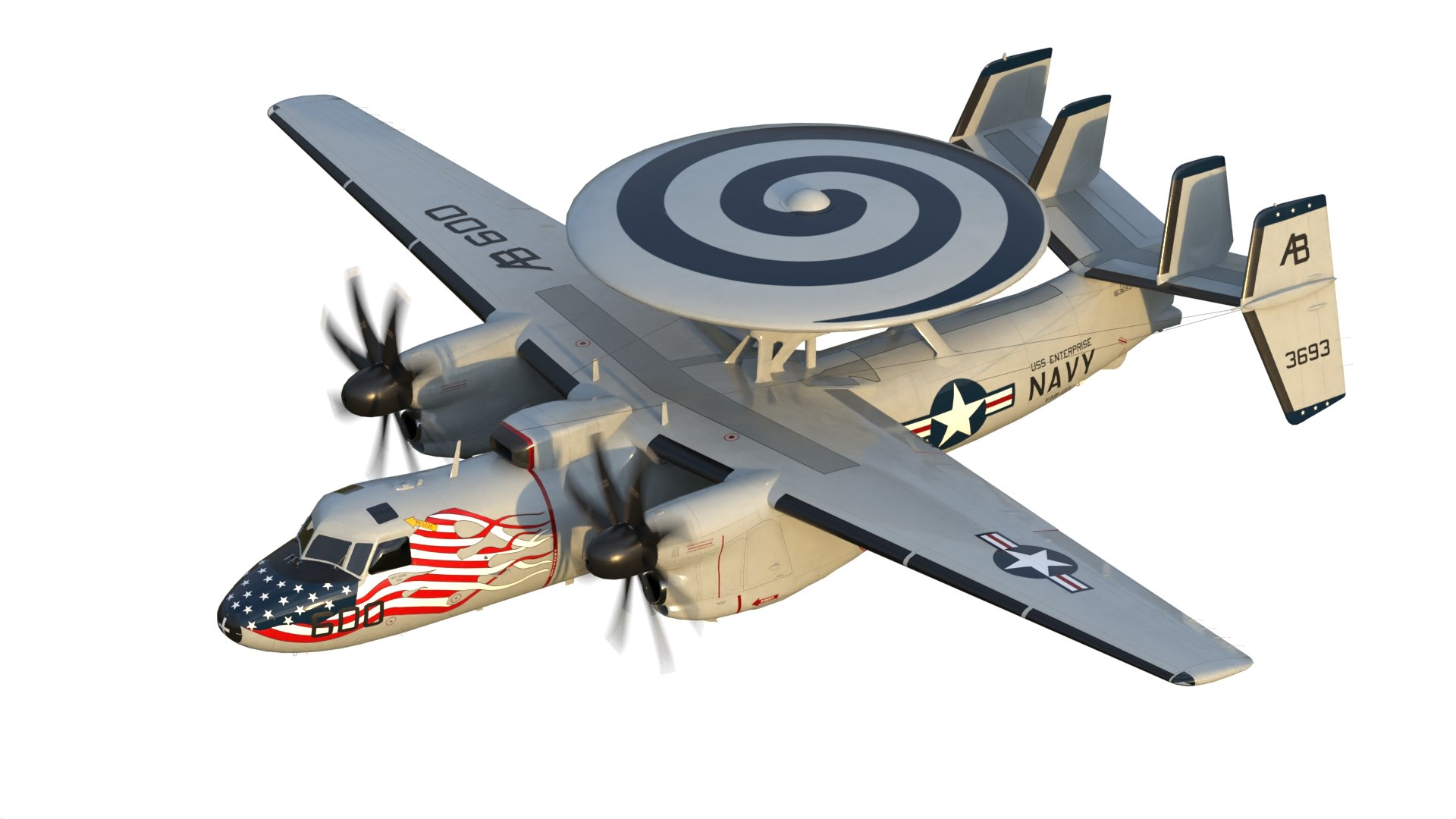 3D E-2 Hawkeye - TurboSquid 2028918