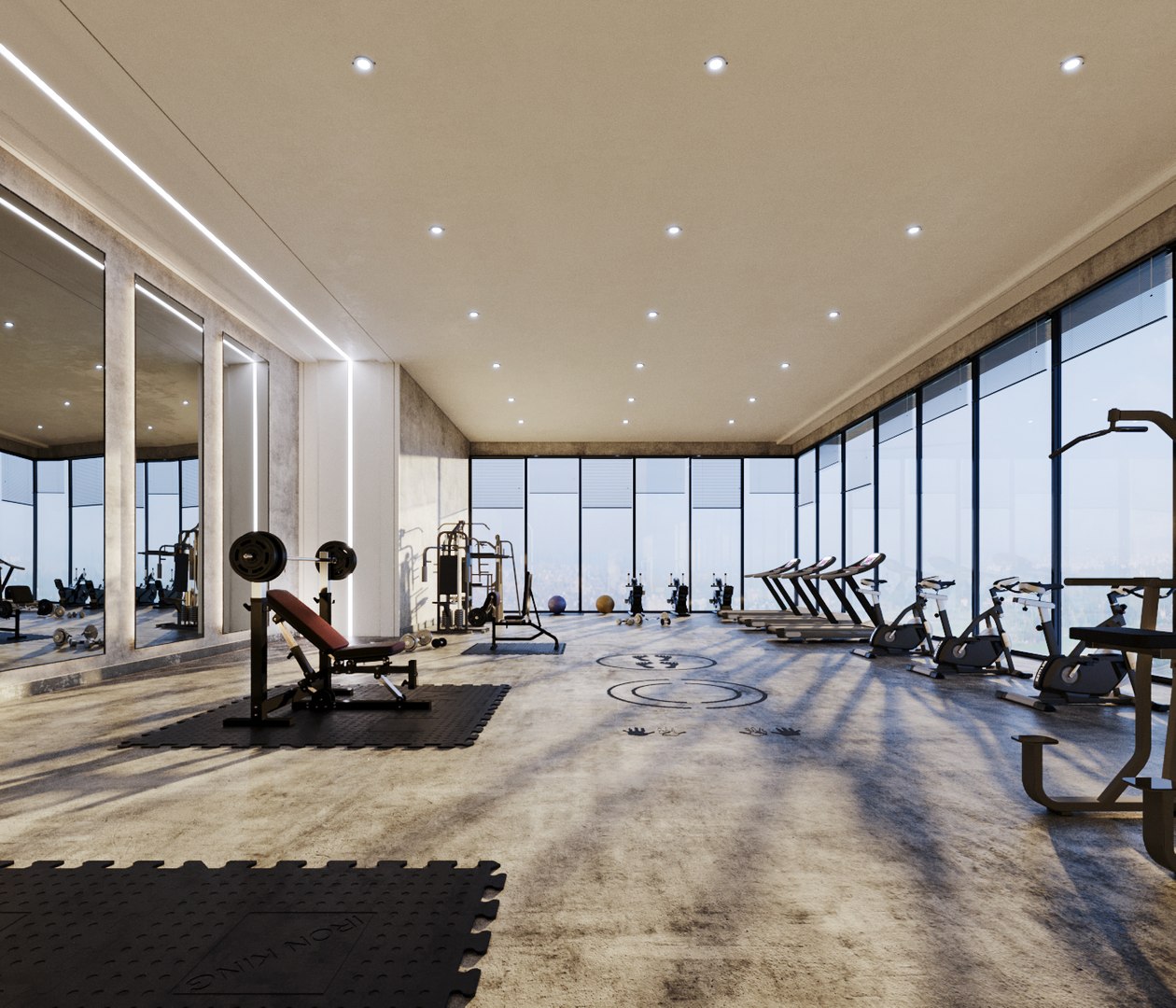 3D Gym - Exercise Room - TurboSquid 2092534