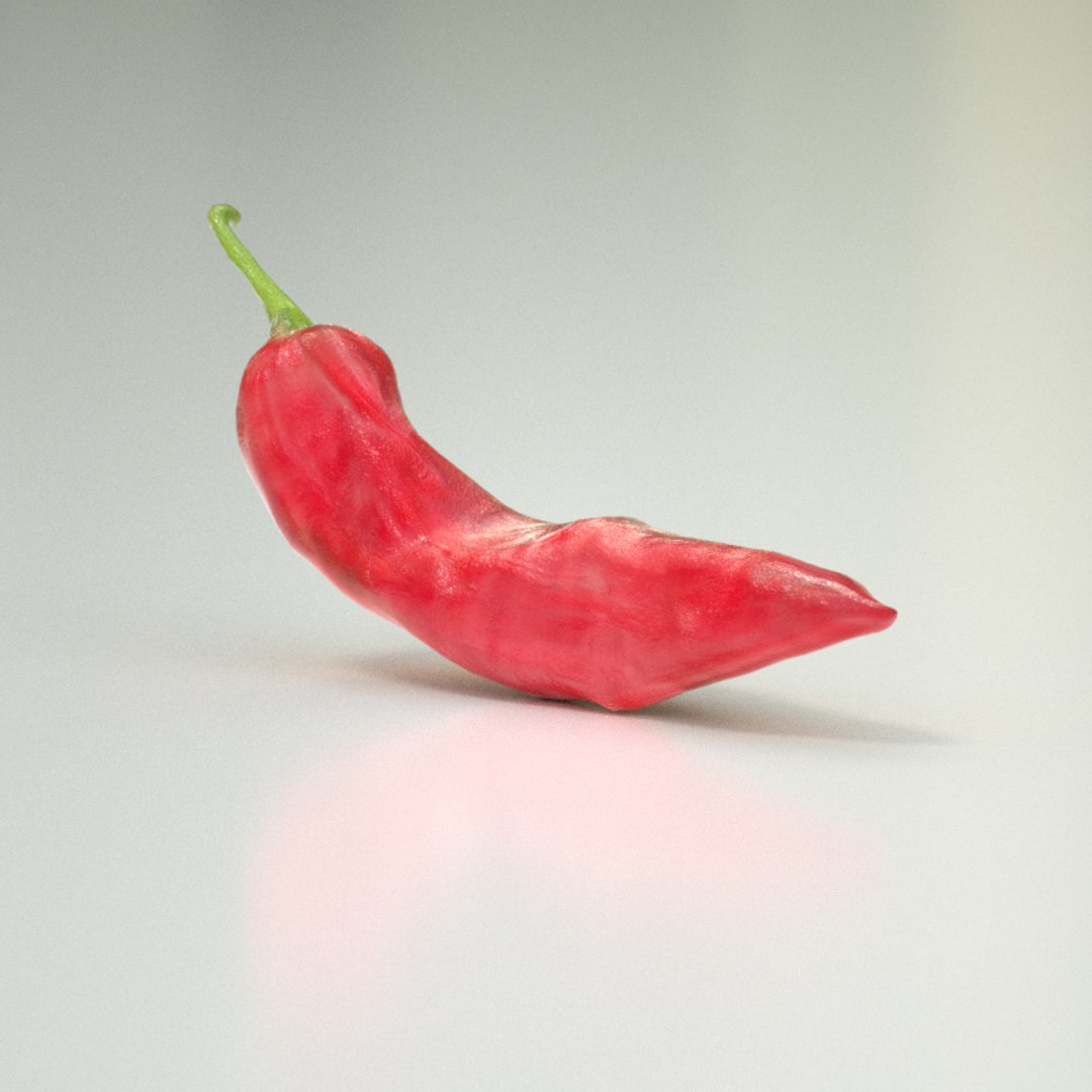 3d Chili Pepper Model