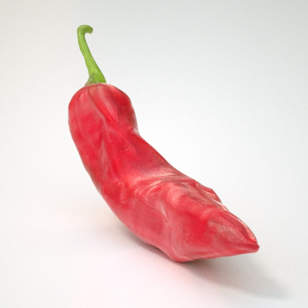 3d Chili Pepper Model