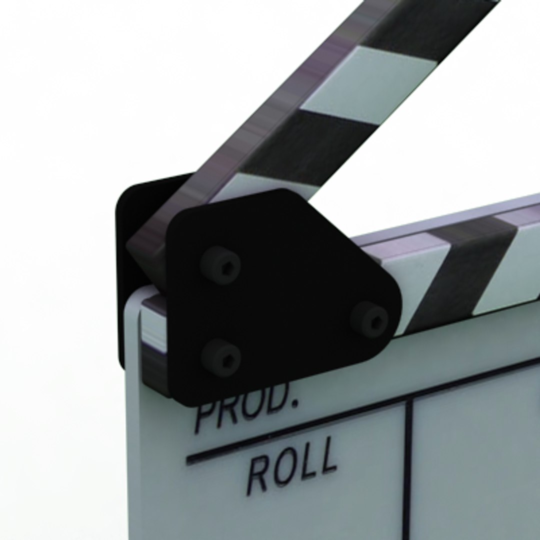 3d Model Of Film Slate Clapboard