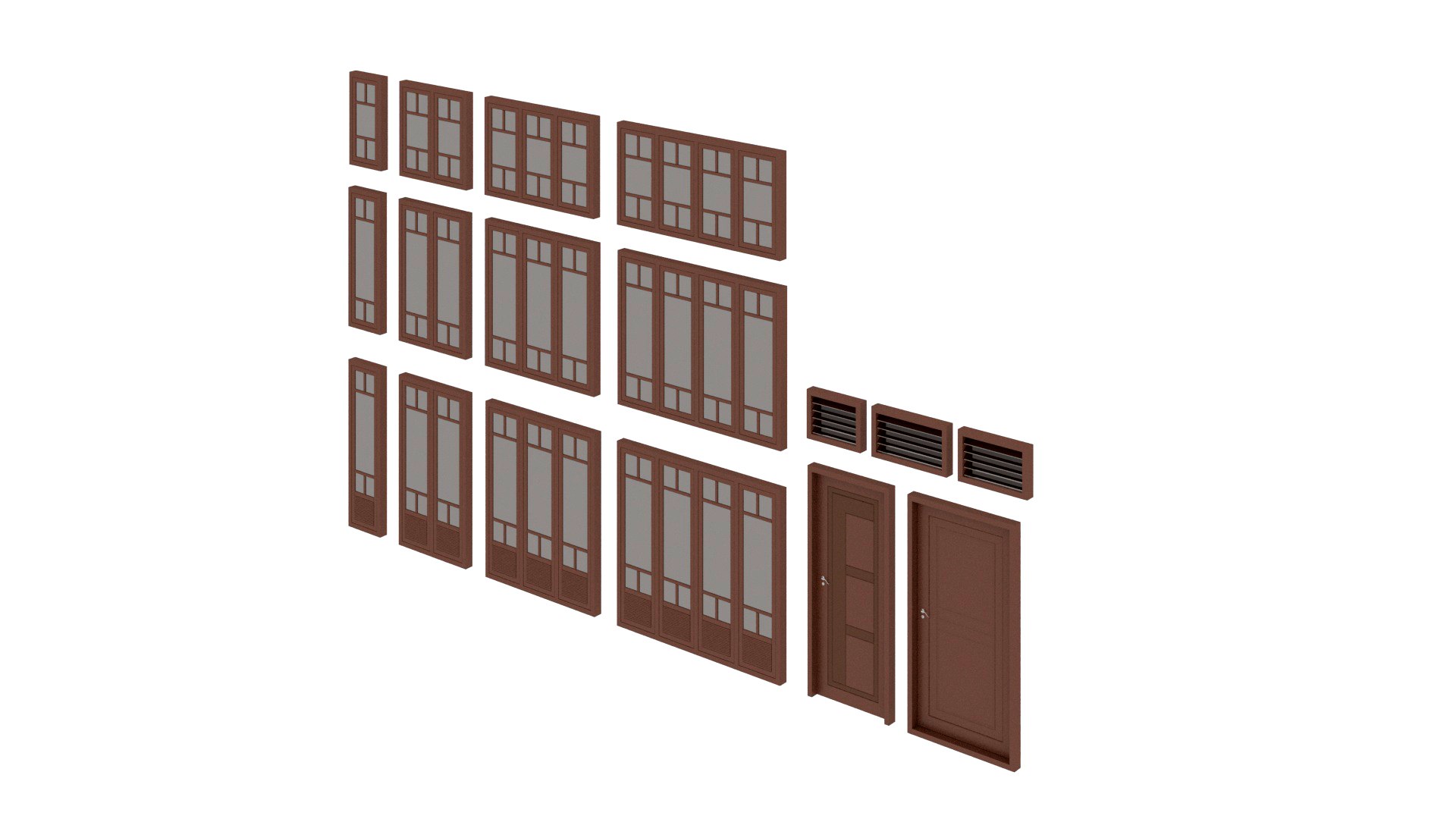 3D model Doors and Windows - TurboSquid 2053570