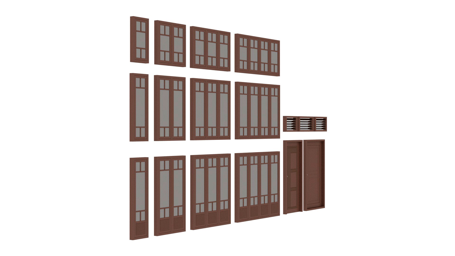 3D model Doors and Windows - TurboSquid 2053570