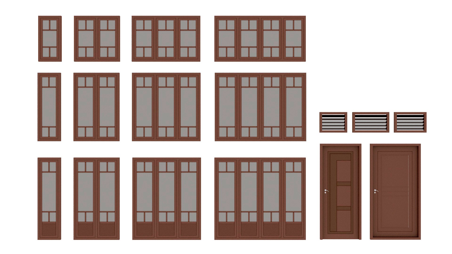 3D model Doors and Windows - TurboSquid 2053570