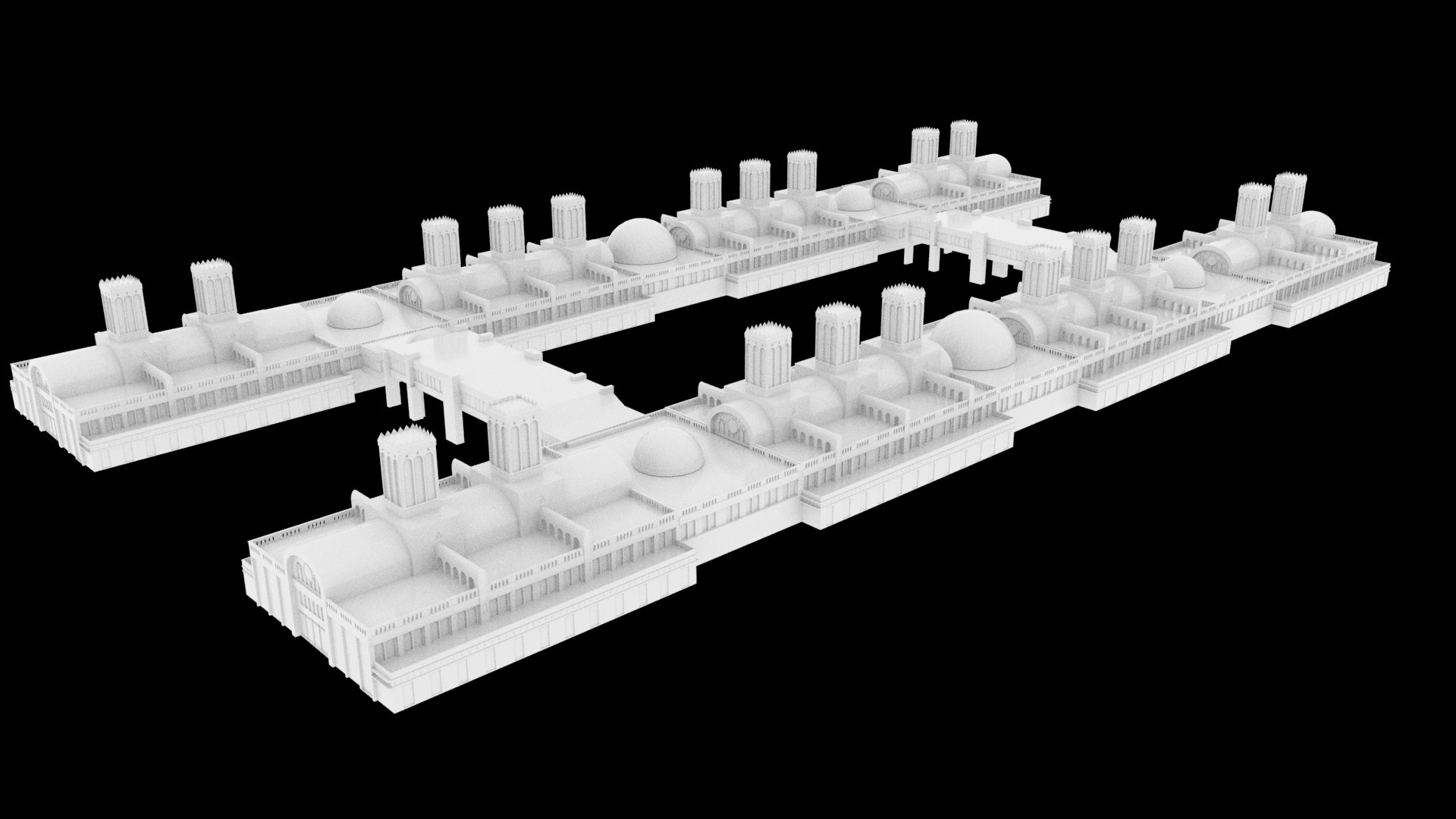 3D Model Central Souk Or Blue Souk Sharjah - TurboSquid 2296144