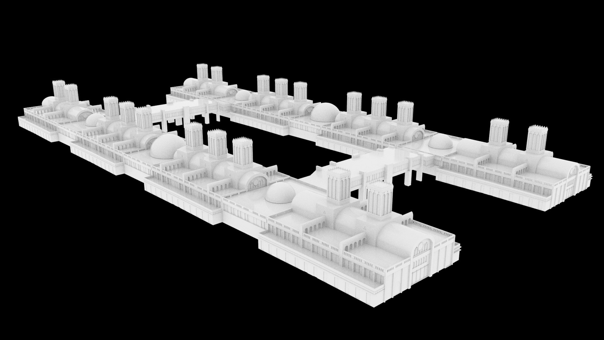 3D Model Central Souk Or Blue Souk Sharjah - TurboSquid 2296144