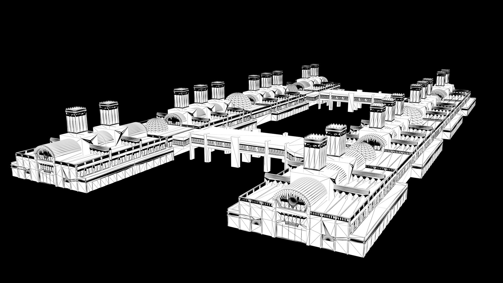 3D Model Central Souk Or Blue Souk Sharjah - TurboSquid 2296144